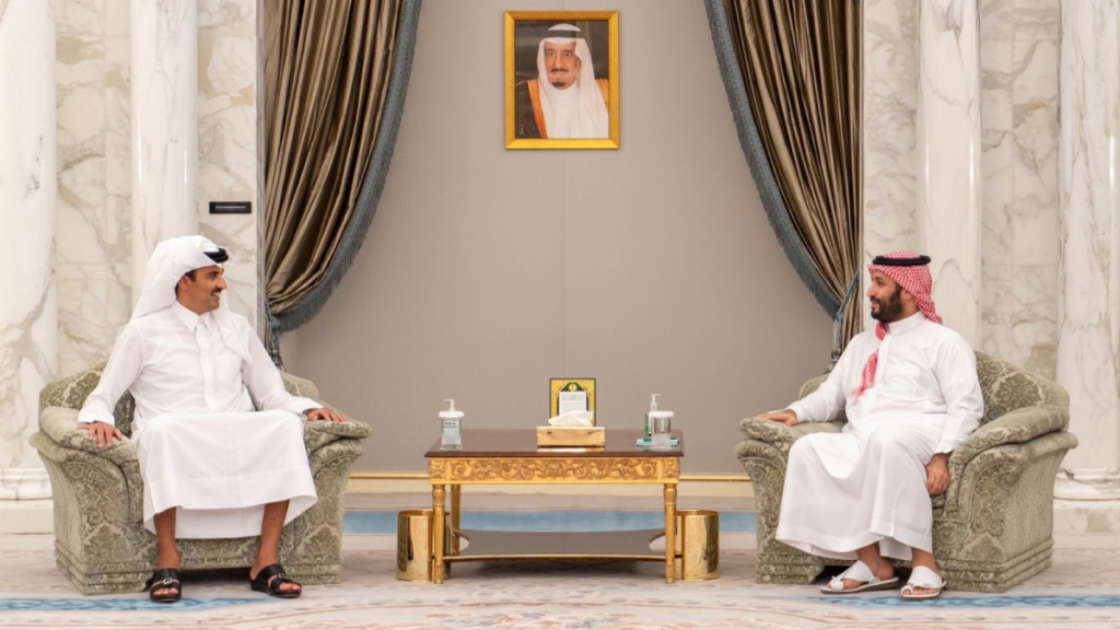 Saudi Crown Prince, Qatar Emir Discuss Regional Developments